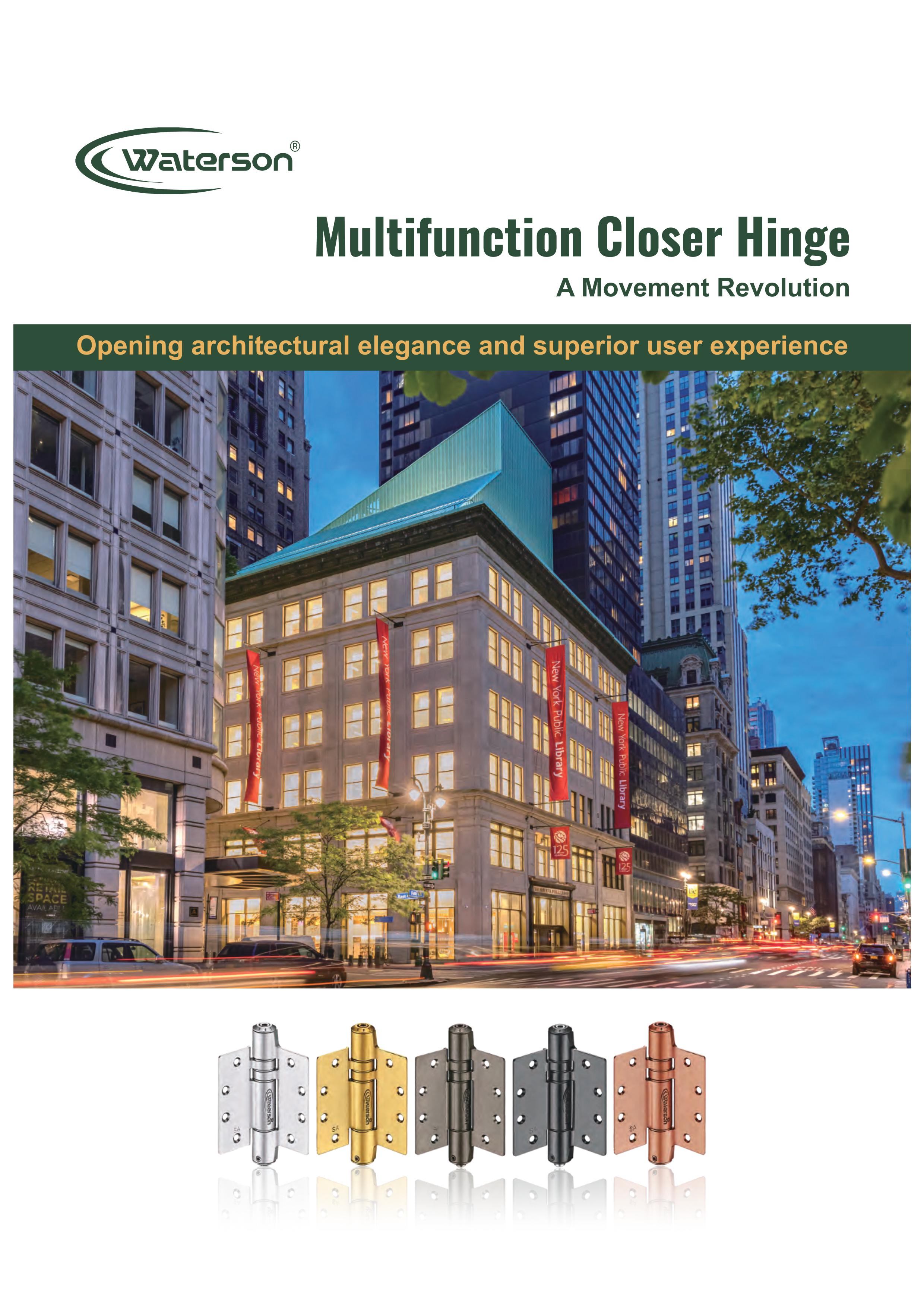 Waterson Heavy Duty Door Closer Hinges - Why Waterson Catalog | Taiwantrade