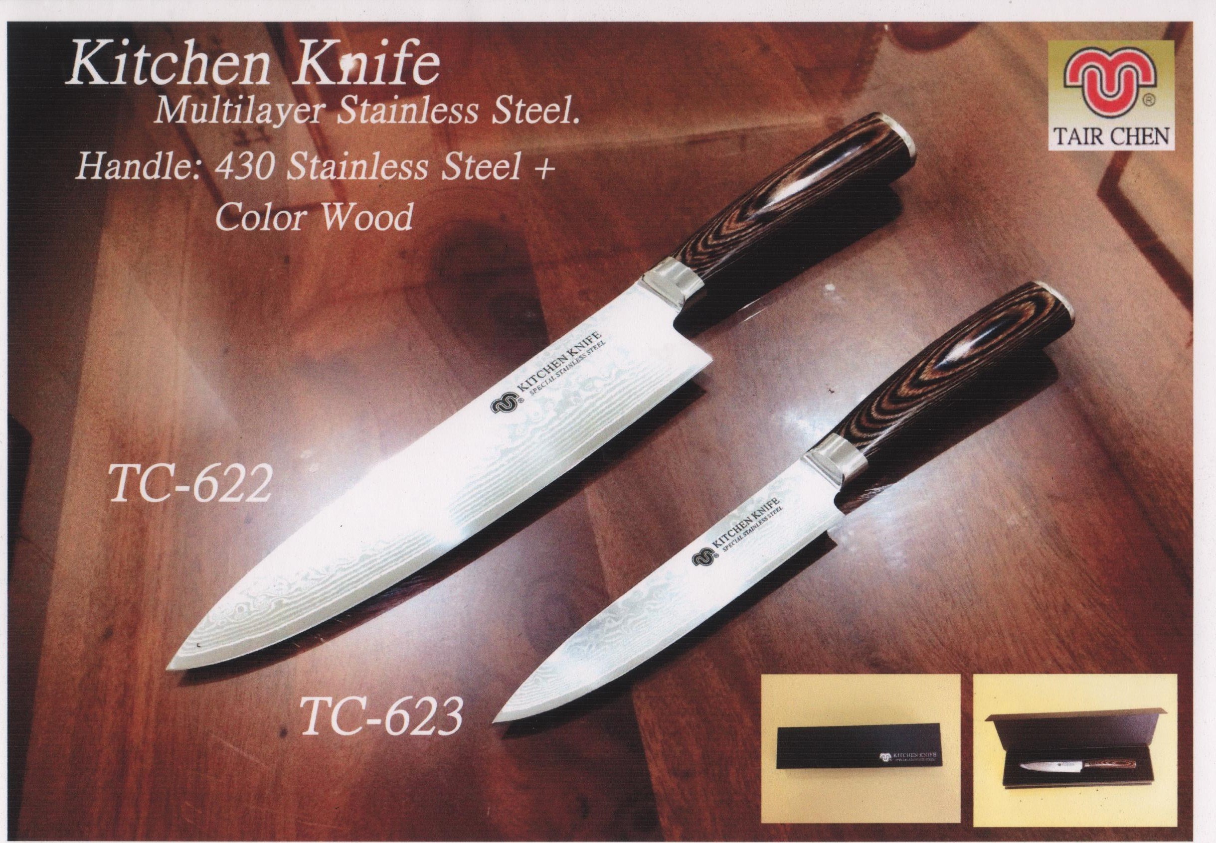 TC-622 & TC-623 Kitchen Knife +Box | Taiwantrade