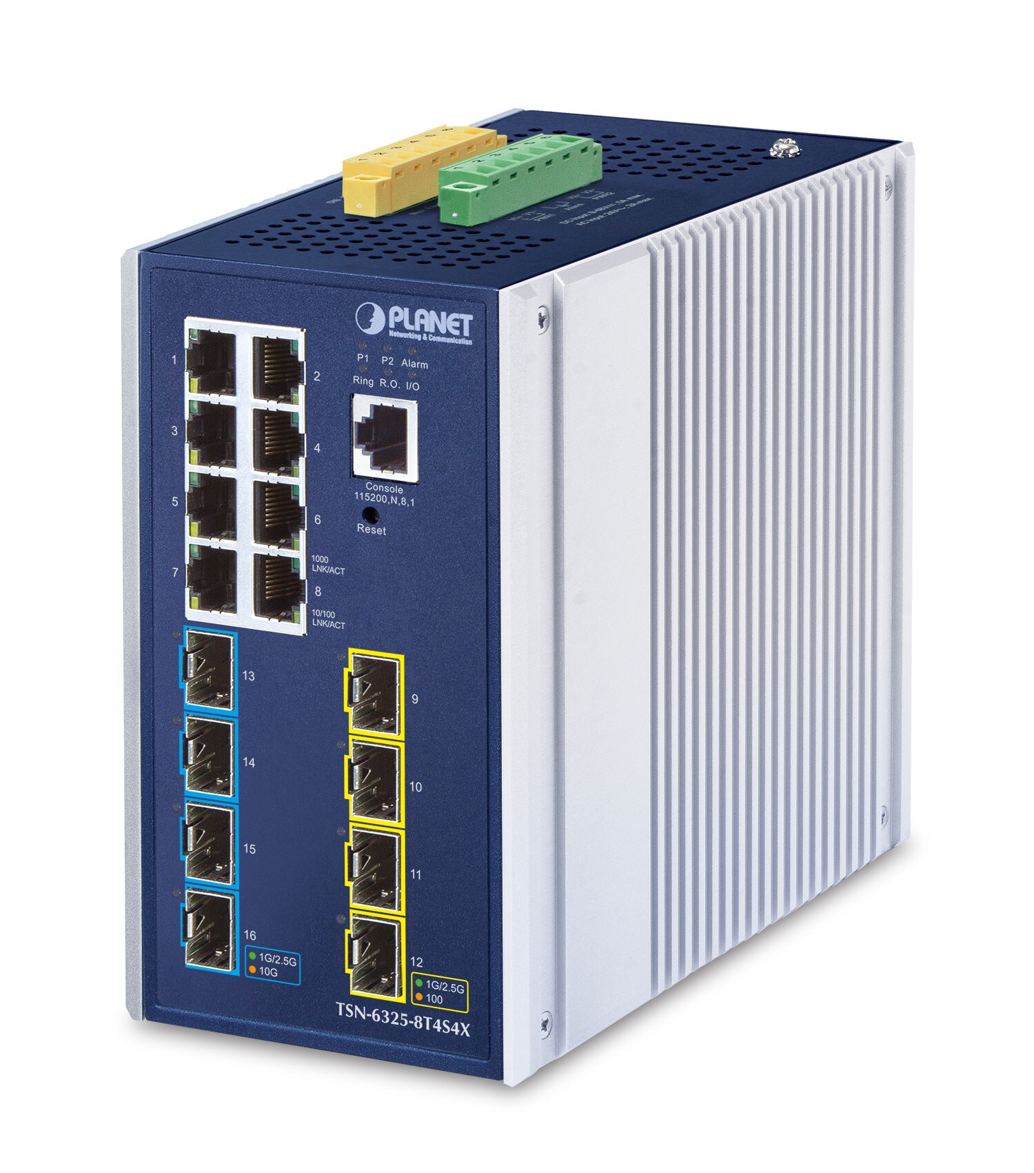 Industrial L3 8-Port 10/100/1000T + 4-Port 1G/2.5G SFP + 4-Port 10GBASE ...