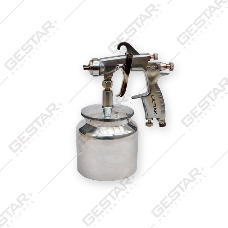 Air Spray Gun, W100, Siphon Feed (750 c.c.) Aluminum Cup | Taiwantrade