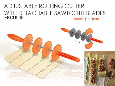 ADJUSTABLE ROLLING CUTTER WITH DETACHABLE SAWTOOTH BLADES | Taiwantrade