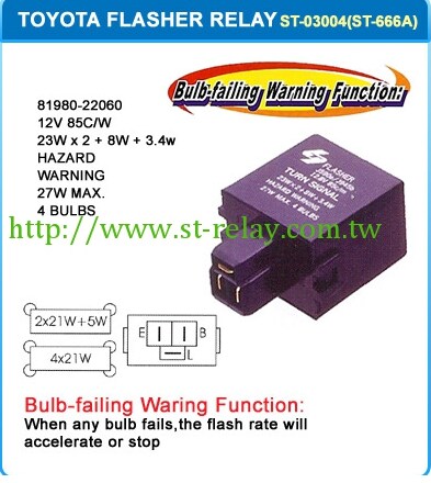 TOYOTA FLASHER RELAY ,Other Relays,Electrical & Electronics ...