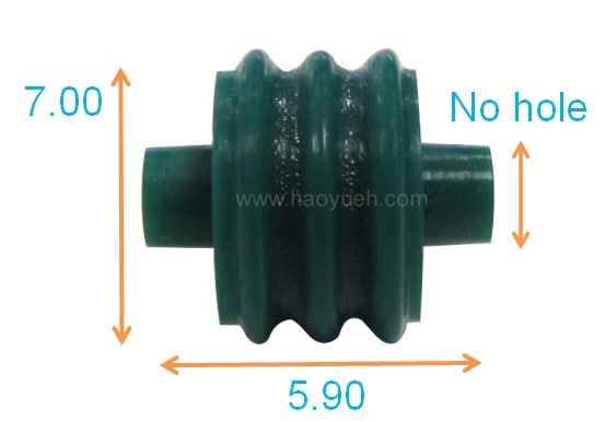 7157-3755-60 (HY1311) Wire Seals For Connector, Dummy Plug, Dark Green ...