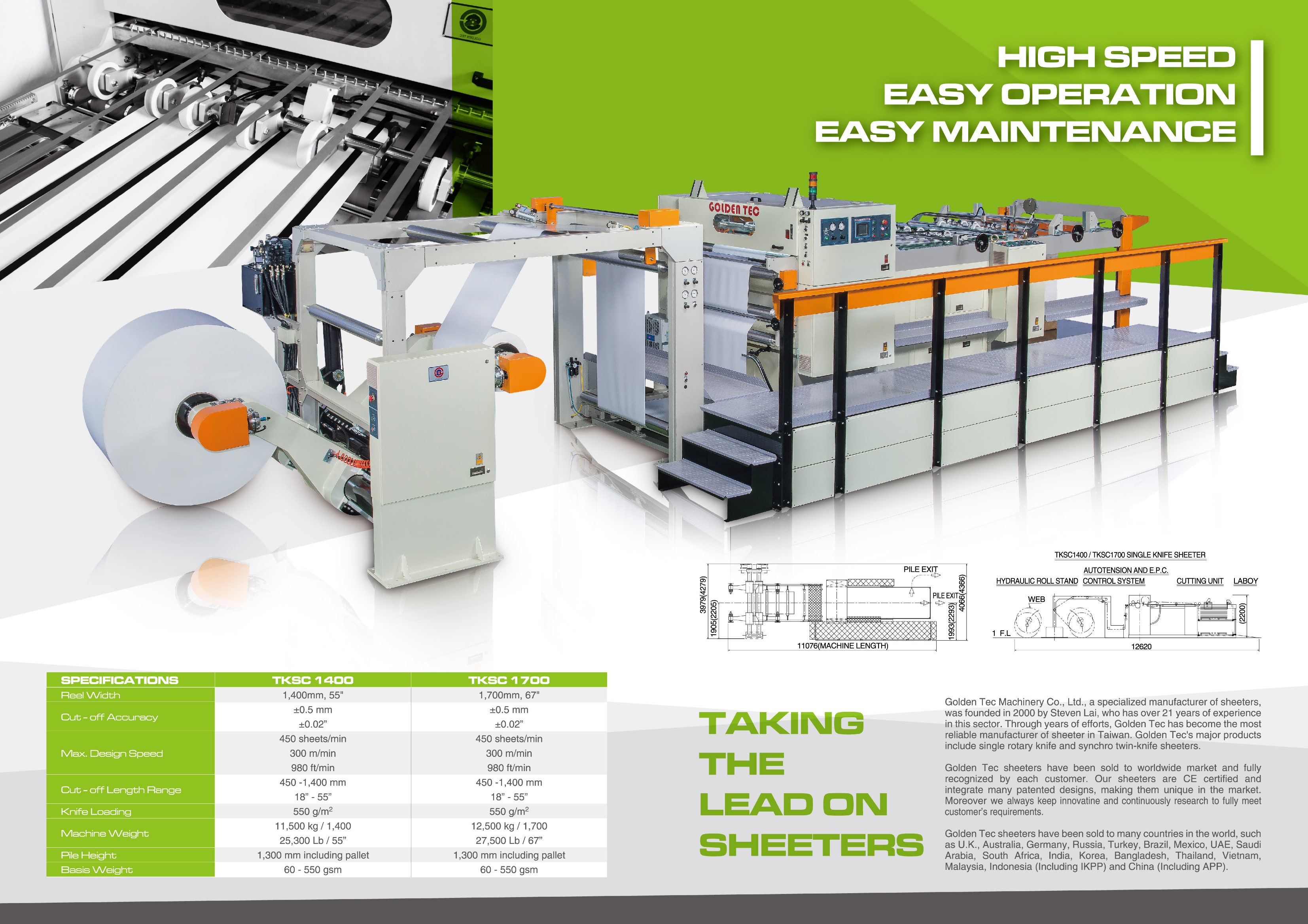 SINGLE KNIFE ROTARY HIGH SPEED SHEETER | Taiwantrade