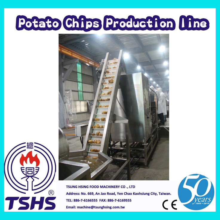 2014 Latest Continuity Stable Industry Tapioca Chips Making Machine ...