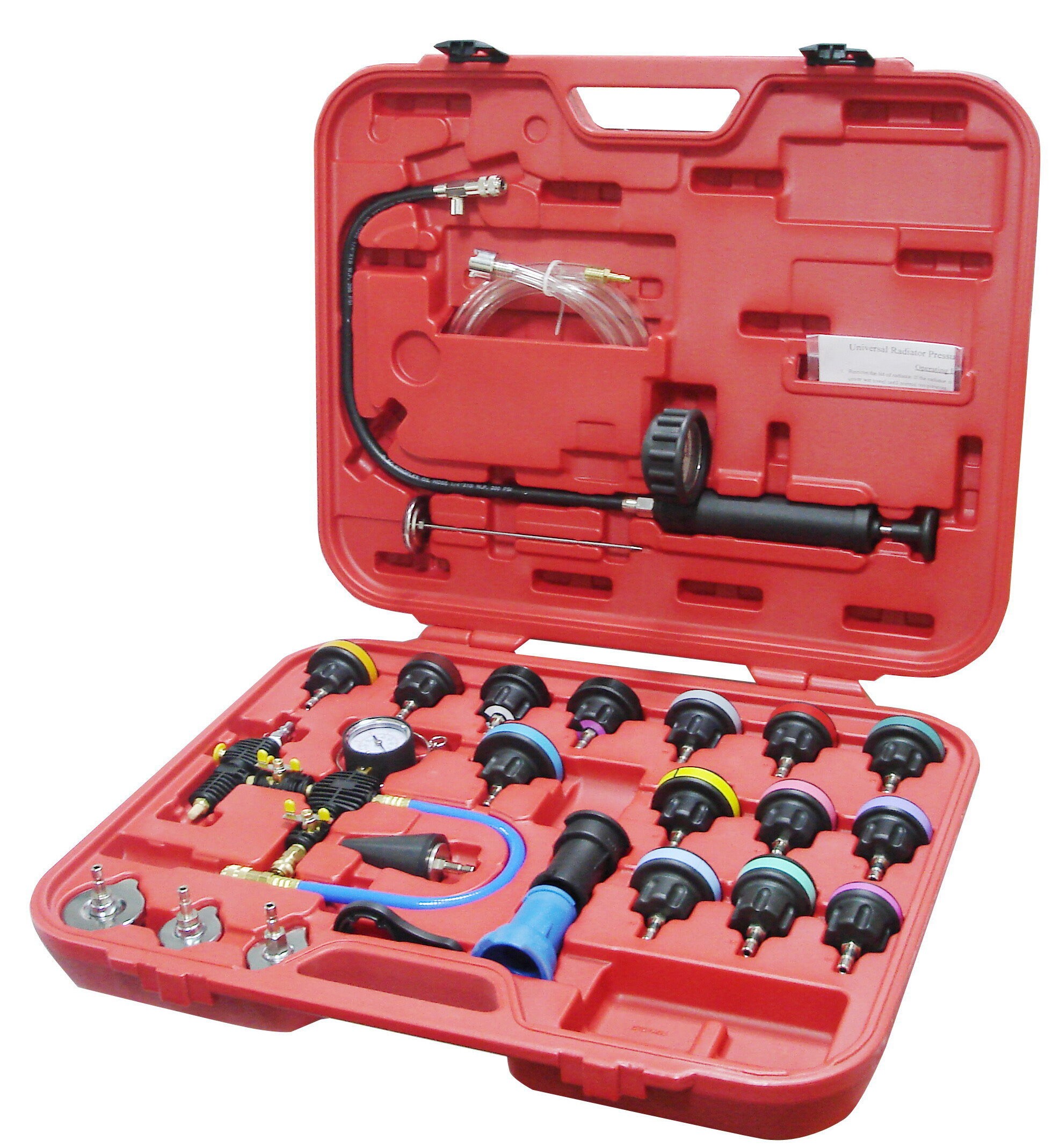 25PC RADIATOR PRESSURE TESTER & VACUUM-TYPE COOLING SYSTEM KIT ...