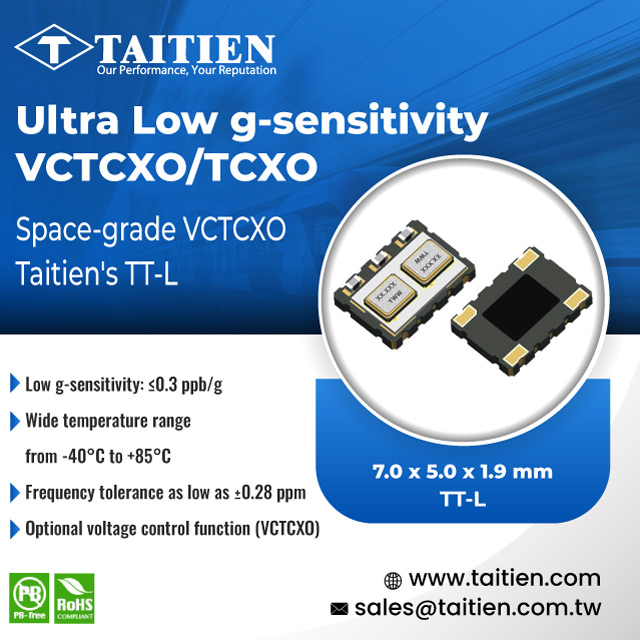 Ultra Low g-sensitivity VCTCXO/TCXO | Taiwantrade.com