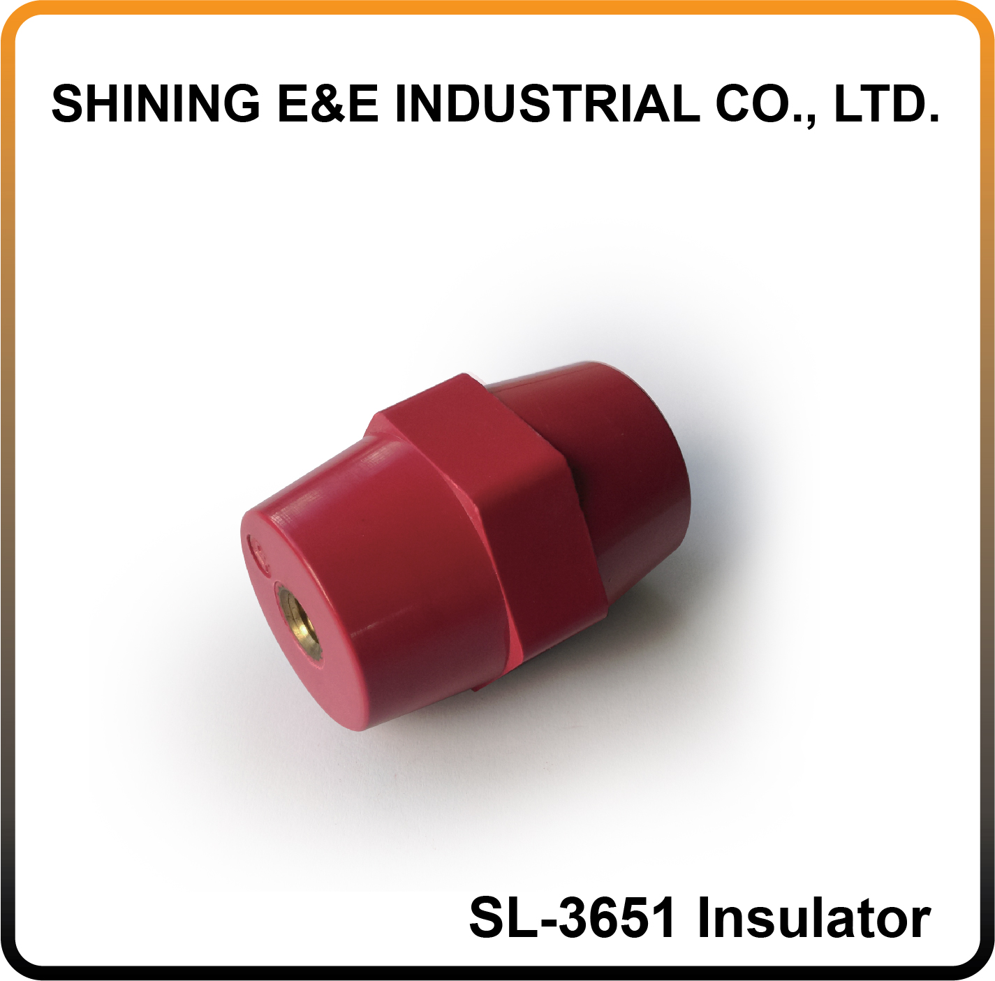 SL-3651 M8 Screw 6.6KV Epoxy Electrical Low Voltage Insulators | SHINING E&E INDUSTRIAL CO., LTD.