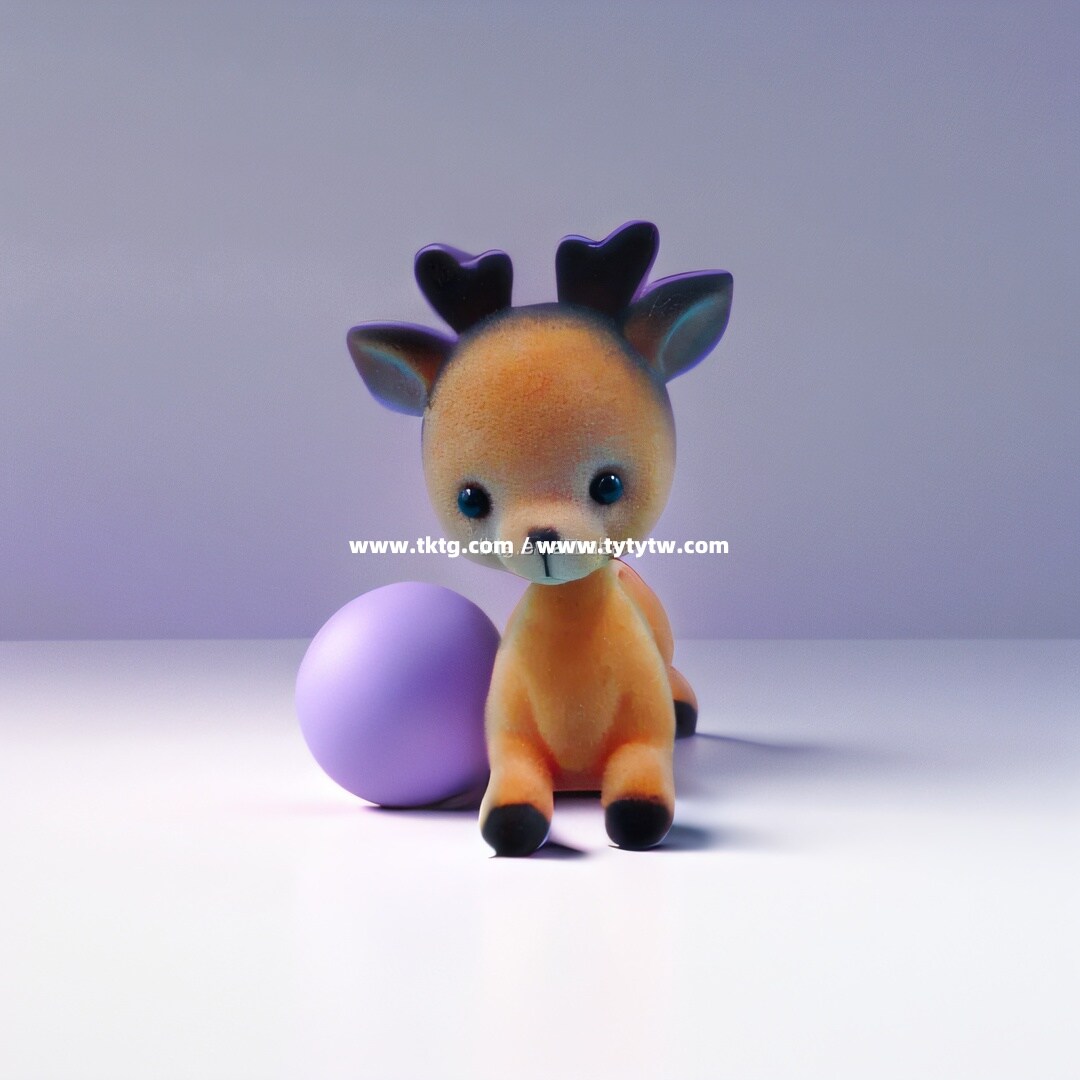 Bobblehead Deer PVC Flocking Figure | Taiwantrade