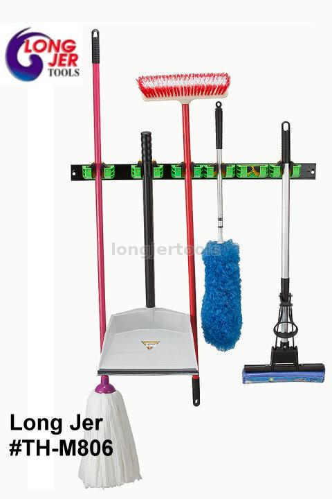 Broom And Mop Storage Rack