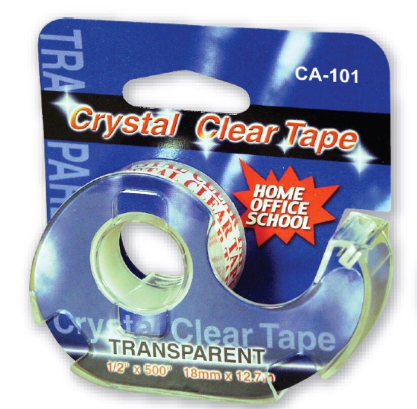 Crystal Clear Tape + Single-sided Dispenser | Taiwantrade.com