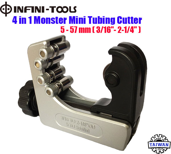 4 in 1 Constant Tension Mini Tube Cutter, Spring-Loaded Automatic Tube ...