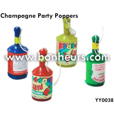 CHAMPAGNE PARTY POPPERS | Taiwantrade