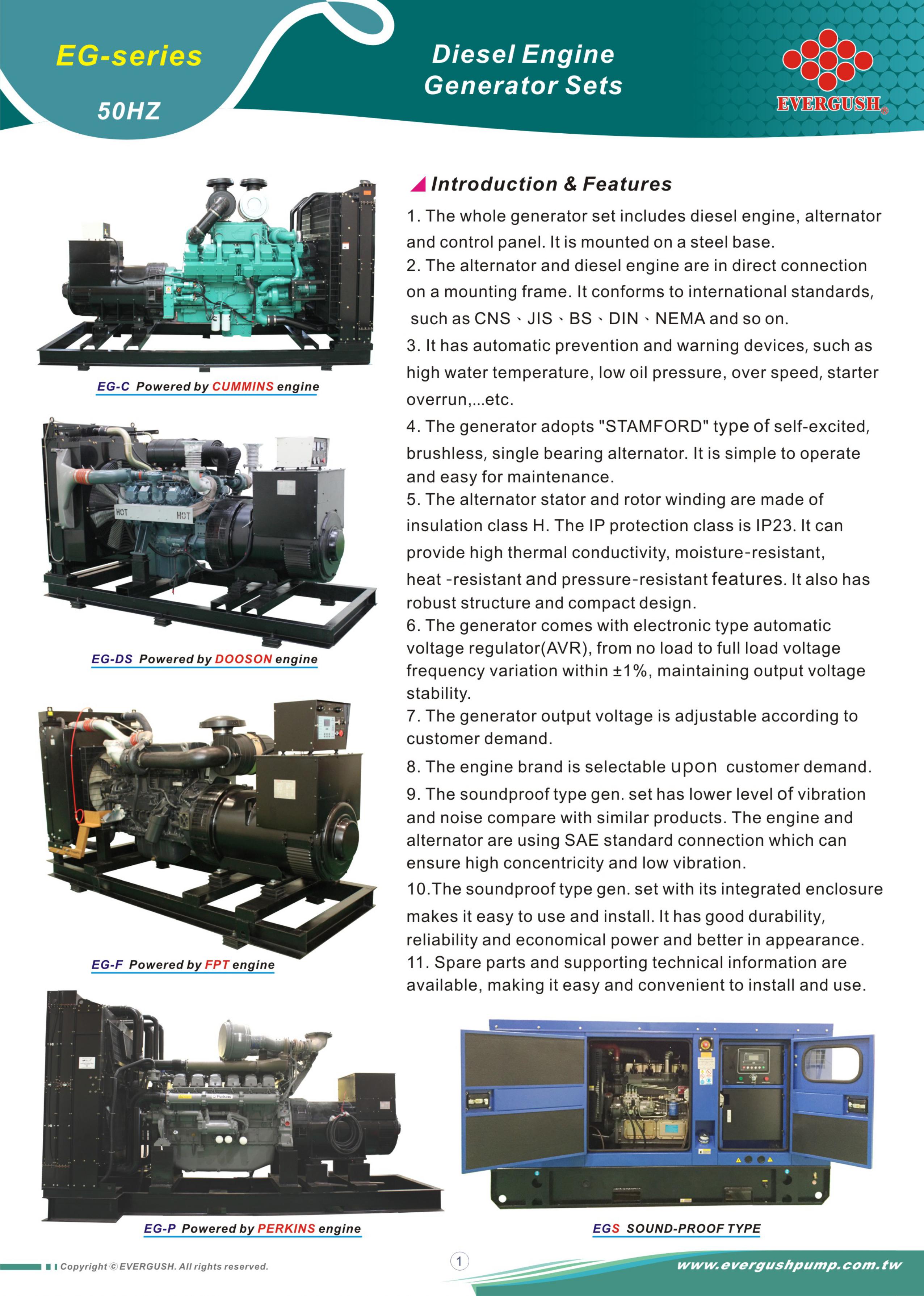 Diesel Generator Sets | ASIA AUTOMATIC PUMP CO., LTD.
