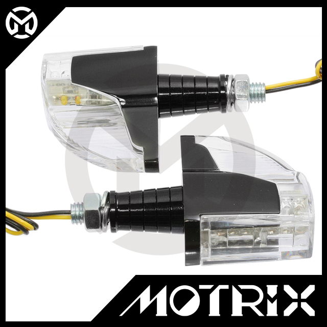 Universal Motorcycle Indicators With E-marked Winker Clear Lens Light ...