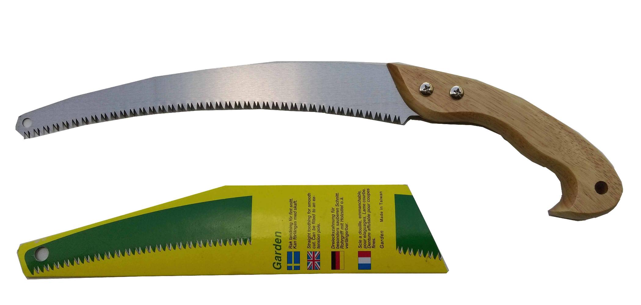 147WA Curved Pruning Saw 330 w. Wooden Handle | Taiwantrade