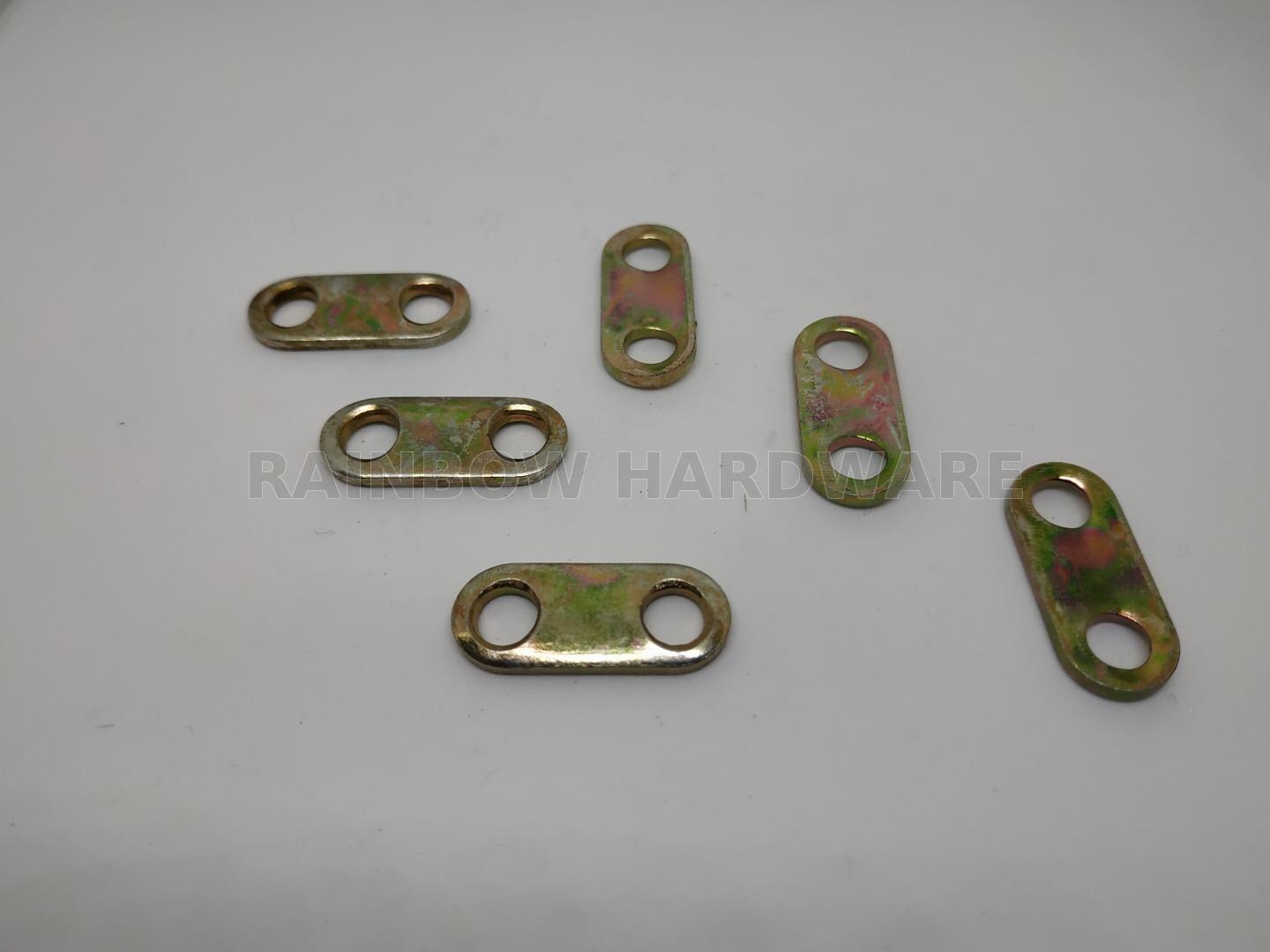 Two-Hole Washer Stamping Part 5.6X25X10.5(Yellow Zinc Plated) | Taiwantrade