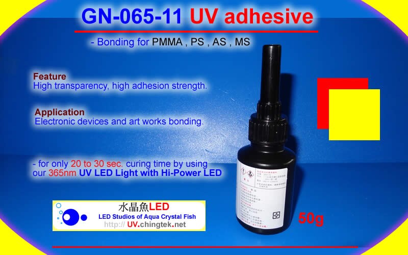 UV adhesive ( Bonding for PMMA, PS, AS, MS. ) | Taiwantrade