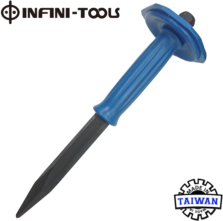 4 mm Pointed Cold Chisel 16 mm hex shank with Hand Grip | Taiwantrade