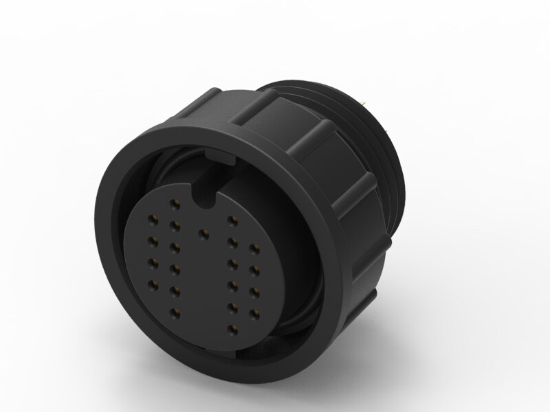 WP D SIZE(Female Connector/Female Pin) 21PIN Molded with Cable(Lock ...