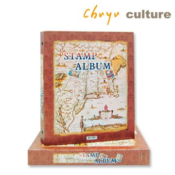 Stamp Album, 3-Ring Binder Stamp Collection Stockbook with 16 sheets ...