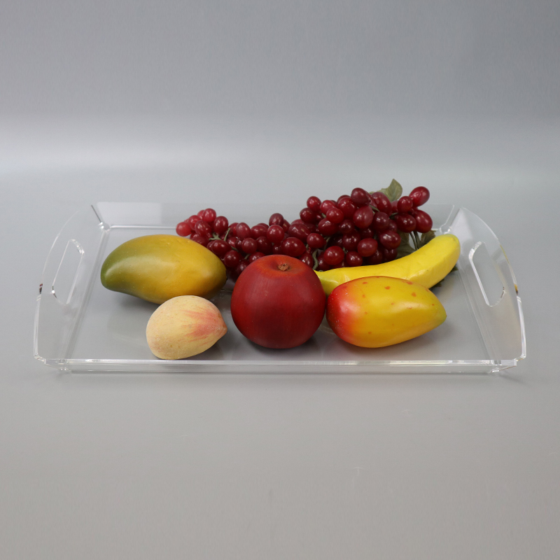 Rectangular Acrylic Serving Tray with Cut-out Handle | Taiwantrade