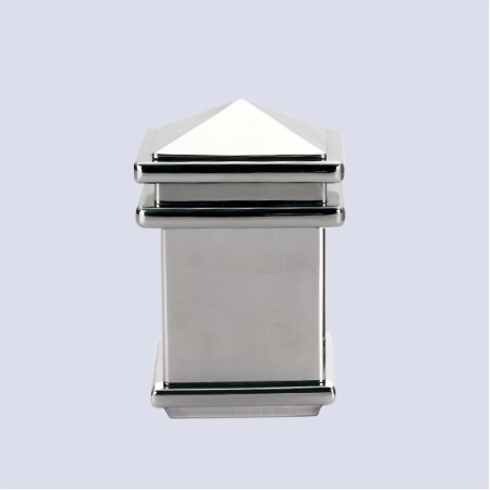 Stainless Steel Square Tube Spire Top Post Head - 3 Layers | Taiwantrade