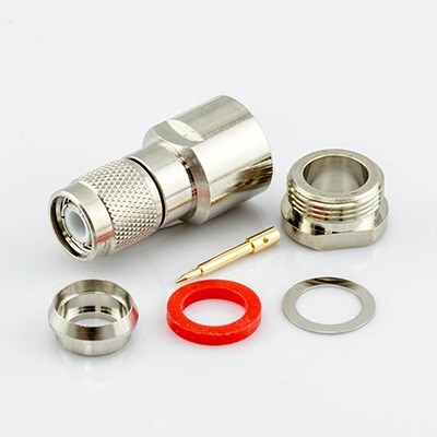 RF CONNECTOR, TNC Straight Plug Clamp, P/N: AP13-05-213U-50Ω ...