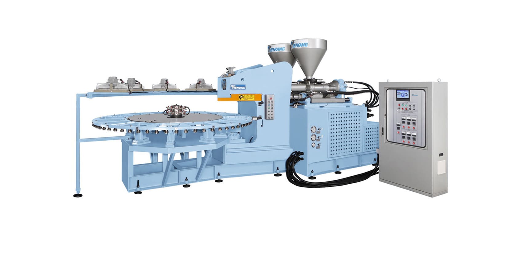 Automatic Two-Color Plastic Shoe Direct Injection Molding Machine ...