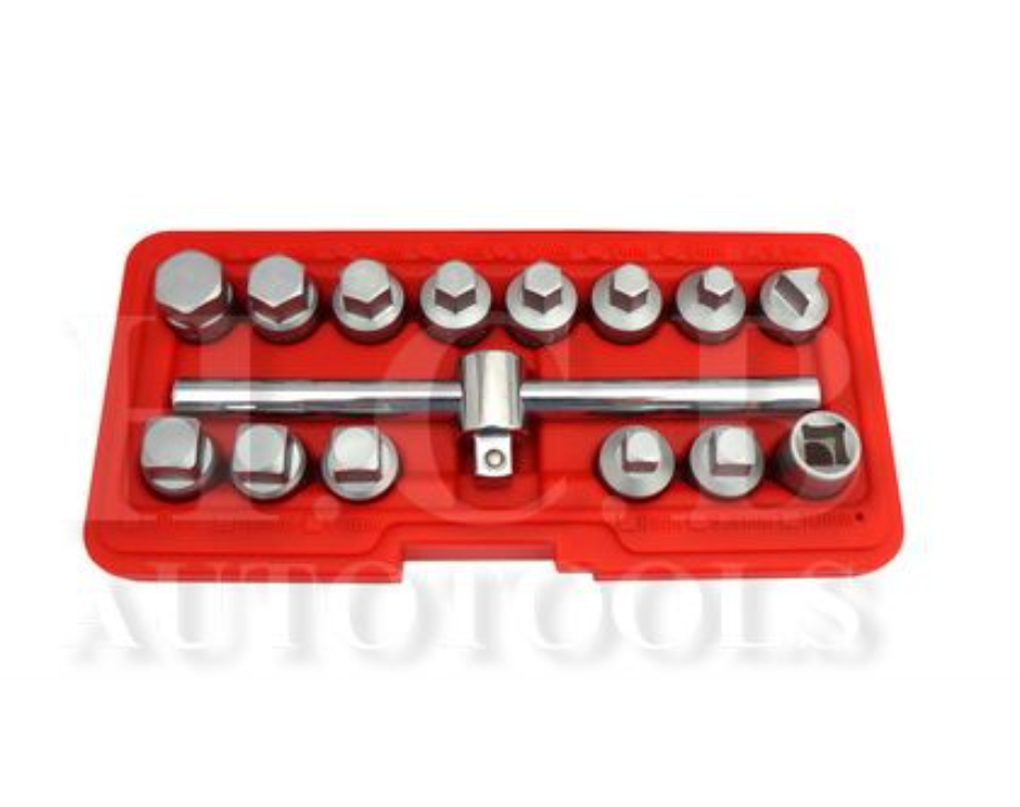 3/8" OIL DRAIN SOCKET KIT (15 PCS) | Taiwantrade