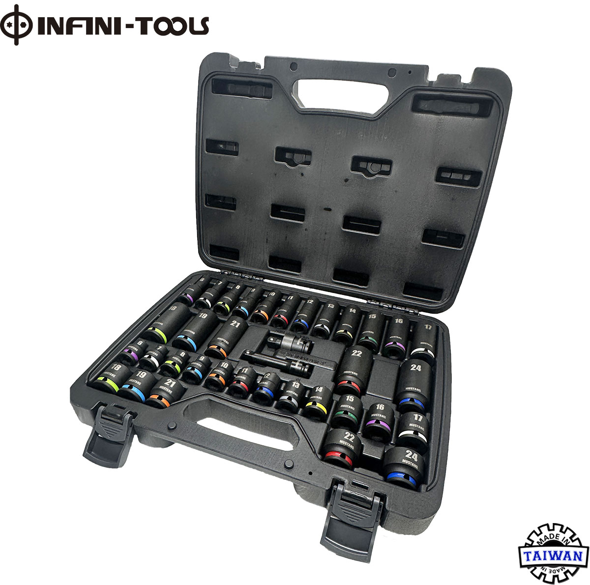 Impact Socket Set, 3/8" Drive, 36 Piece, Metric and Standard Master ...