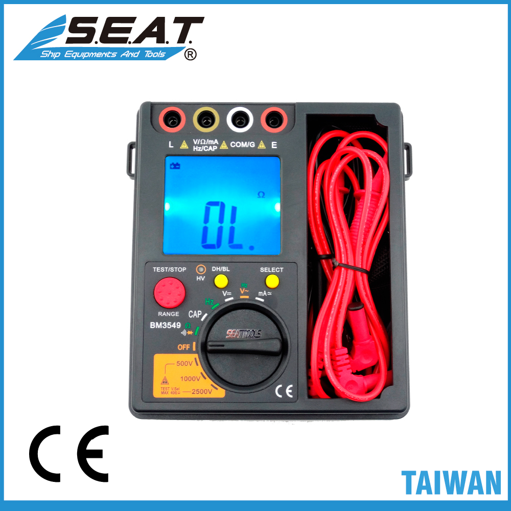 Digital Insulation Resistance Multimeter Test Meter 2500V | Taiwantrade