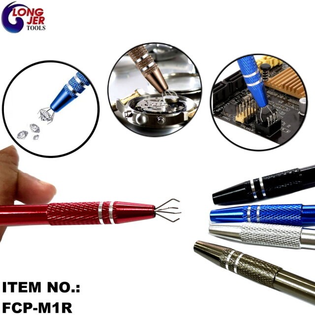 Mini 4 Prong Retractable Gripper IC Pick UP Tool