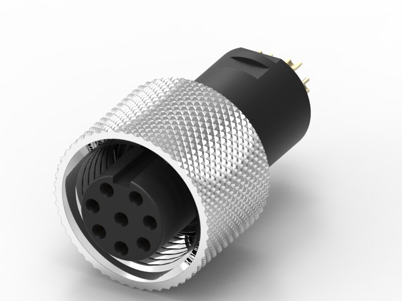 WP M12(F) 8PIN A-Coded Molded with Cable | Taiwantrade