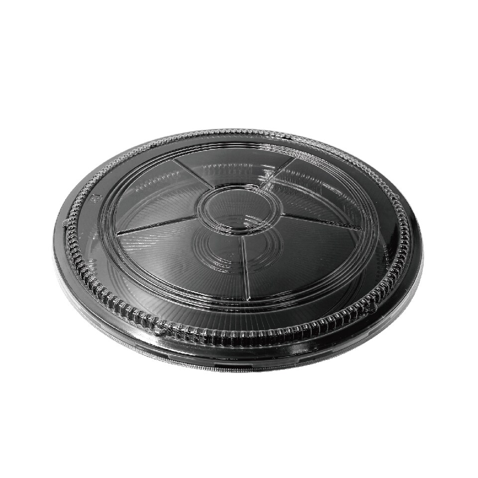 Non-Microwavable PET Round Party Trays _ Black | Taiwantrade