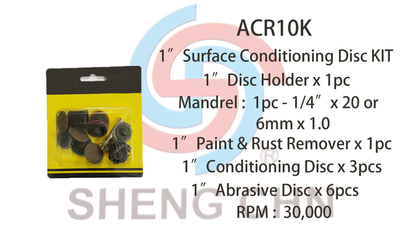 SURFACE CONDITIONING ABRASIVE DISC KIT, ACR10K | Taiwantrade