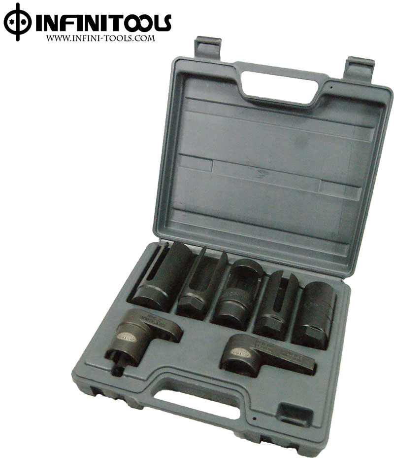 Oxygen Sensor And Sending Unit Socket Set,7-piece ,3/8" Drive | Taiwantrade