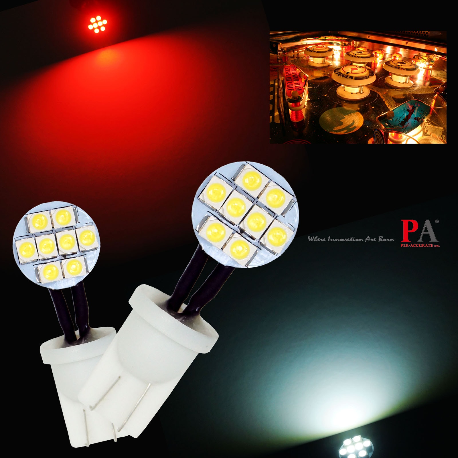 PA Pinball LED 8SMD 3528 Base Available Bayonet Flex LED Miniature Lamp ...