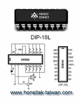 Sound Effect IC HK623 | Taiwantrade