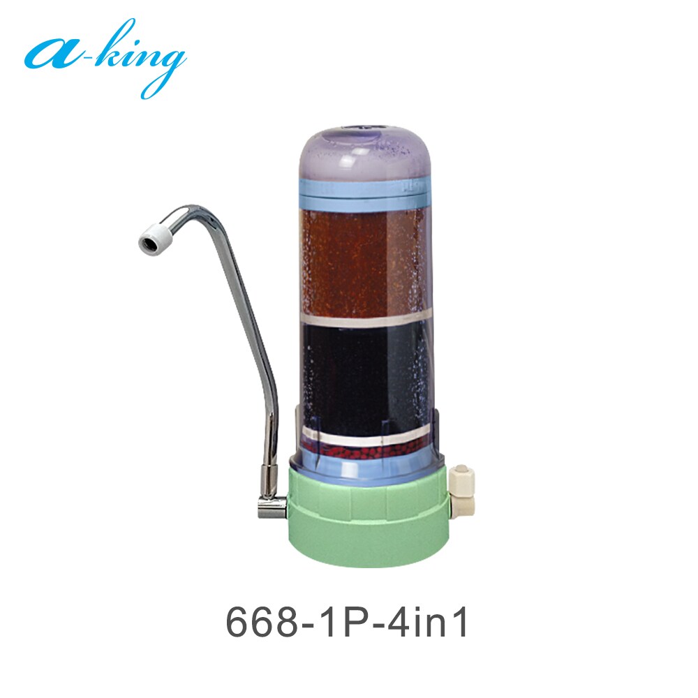 Single stage four-in-one composite water purifier (668-1P-4in1 ...