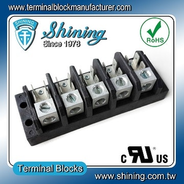 TGP-050-05A1 600V 50A Quick Connect 5-Pole Power Terminal Block ...