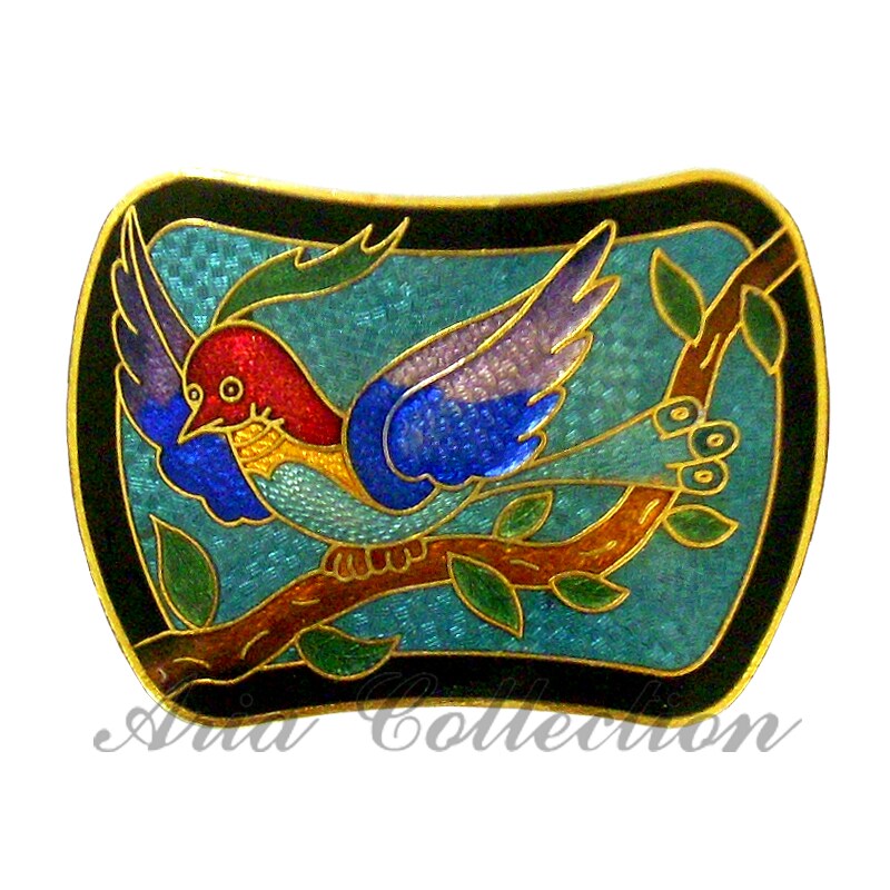 Cloisonne buckle - Bird | Taiwantrade
