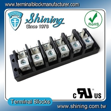 Electrical Power Terminal Block 600V 50A 6 Pole TGP-050-06A1 ...