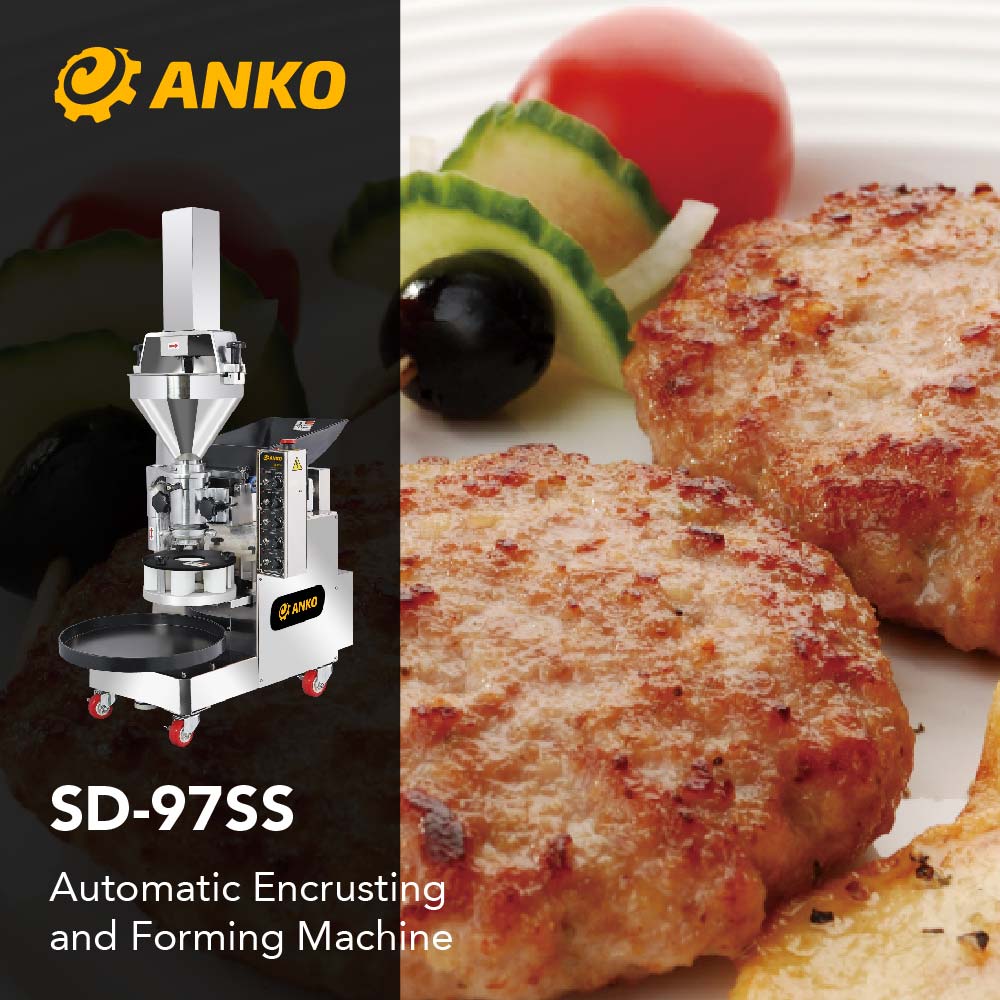 ANKO Table-Type Automatic Burger Patty Machine (Encrusting and Forming ...