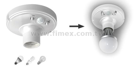 PIR SENSOR CEILING LAMP SOCKET E27 | Taiwantrade