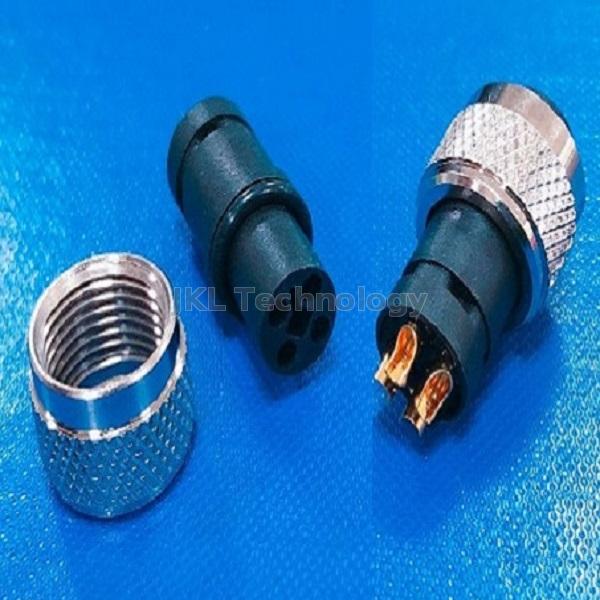 M12 T-code 4Pin Female Connector for soldering, IP68 | Taiwantrade