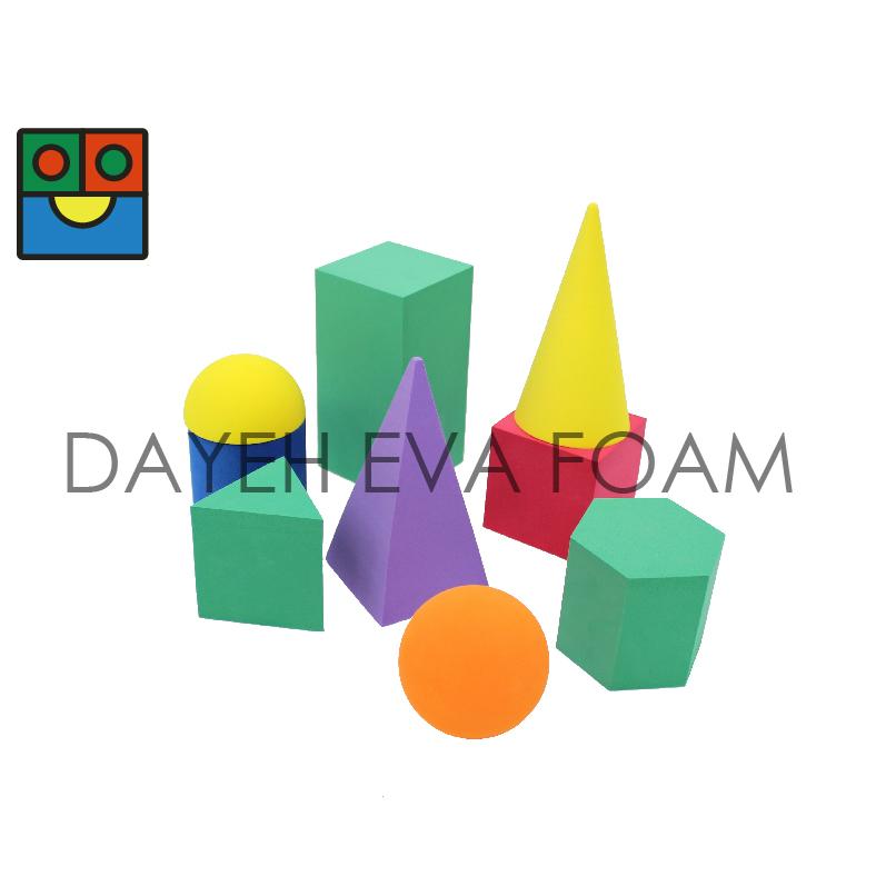 EVA Foam Geometric Solids blocks 9pcs | Taiwantrade.com