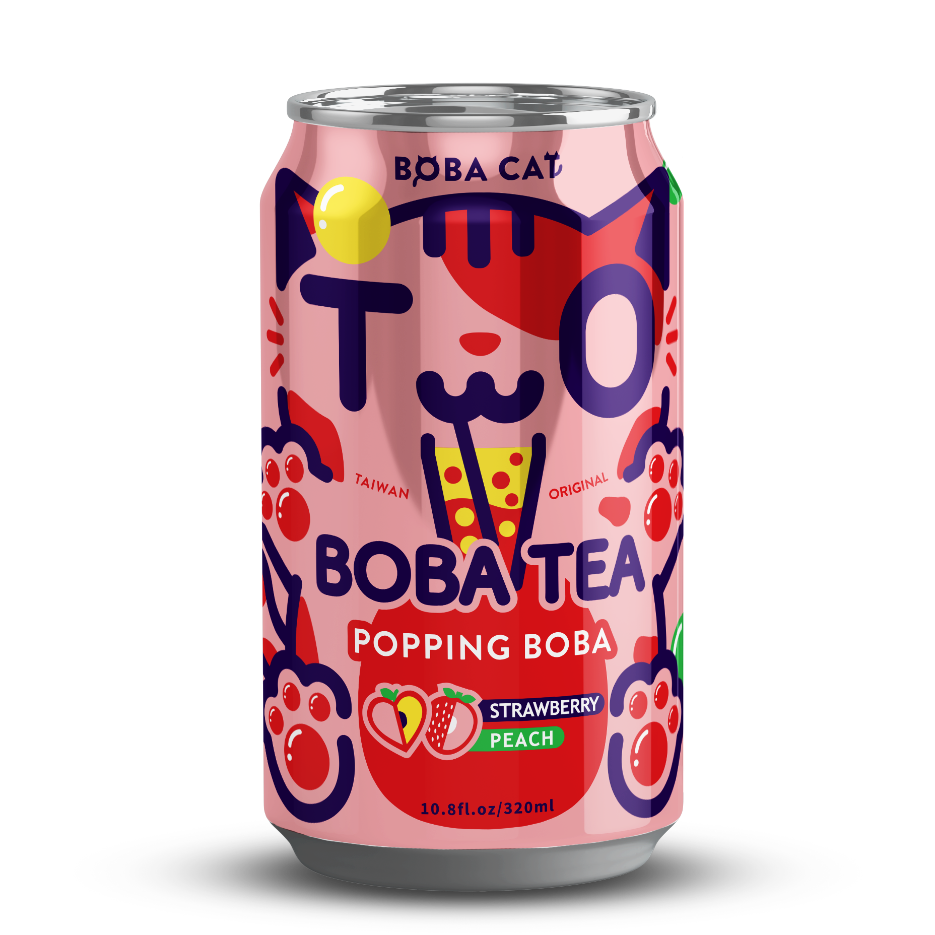 BOBACAT STRAWBERRY AND PEACH BOBA TEA | Taiwantrade