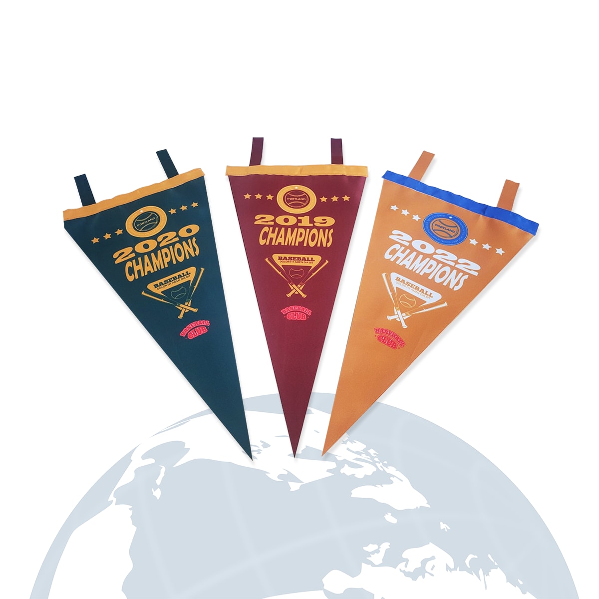 Custom Commemorative Triangular Flags Manufacturer | Taiwantrade