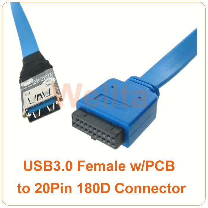 USB3.0 Female w-PCB to 20pins Connector | Taiwantrade